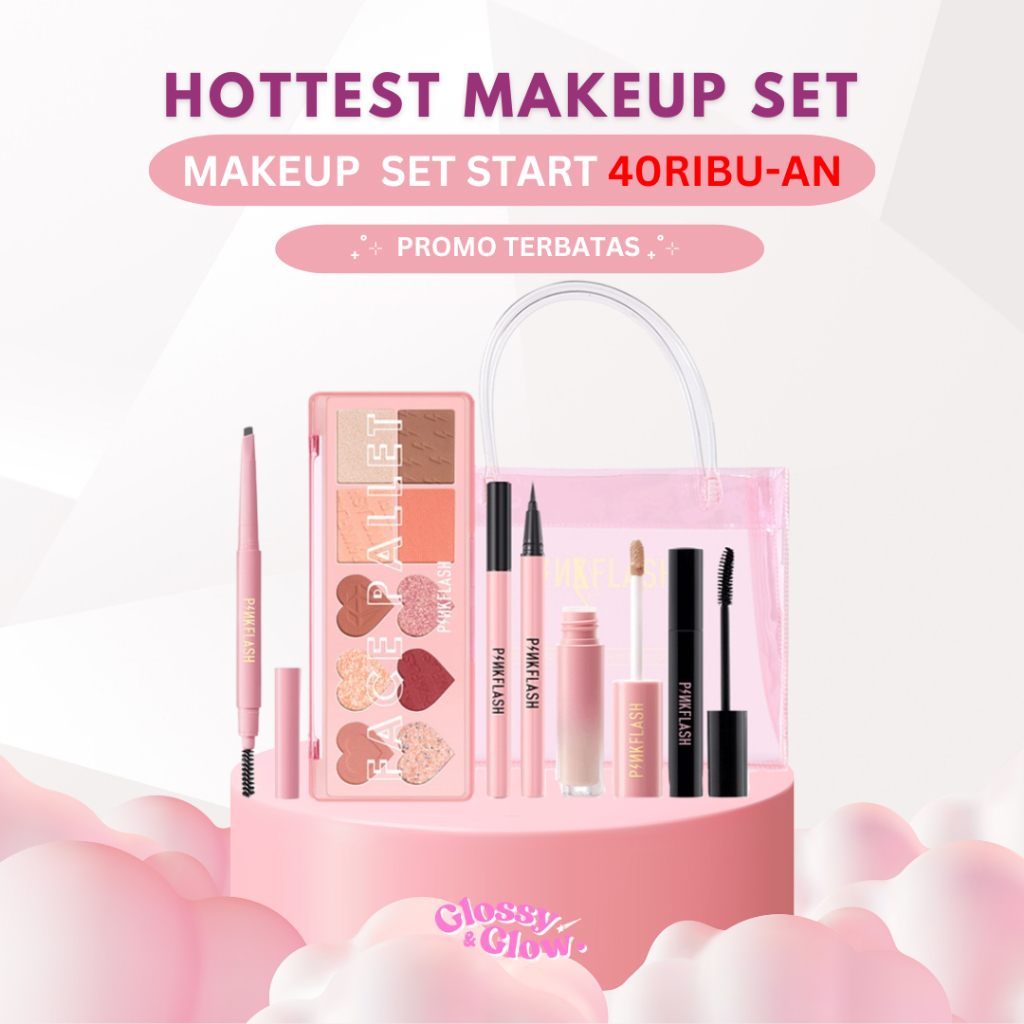 Jual [PAKET HEMAT] PINKFLASH Hottest Makeup set Multiple 4 in 1 ...