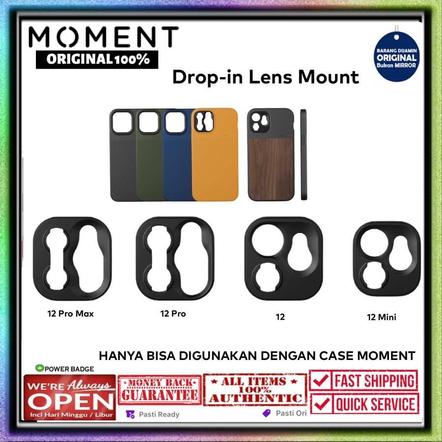 Jual iPhone 12 Pro Max / 12 Mini / 12 Drop-in Lens Mount Moment Case | Shopee Indonesia