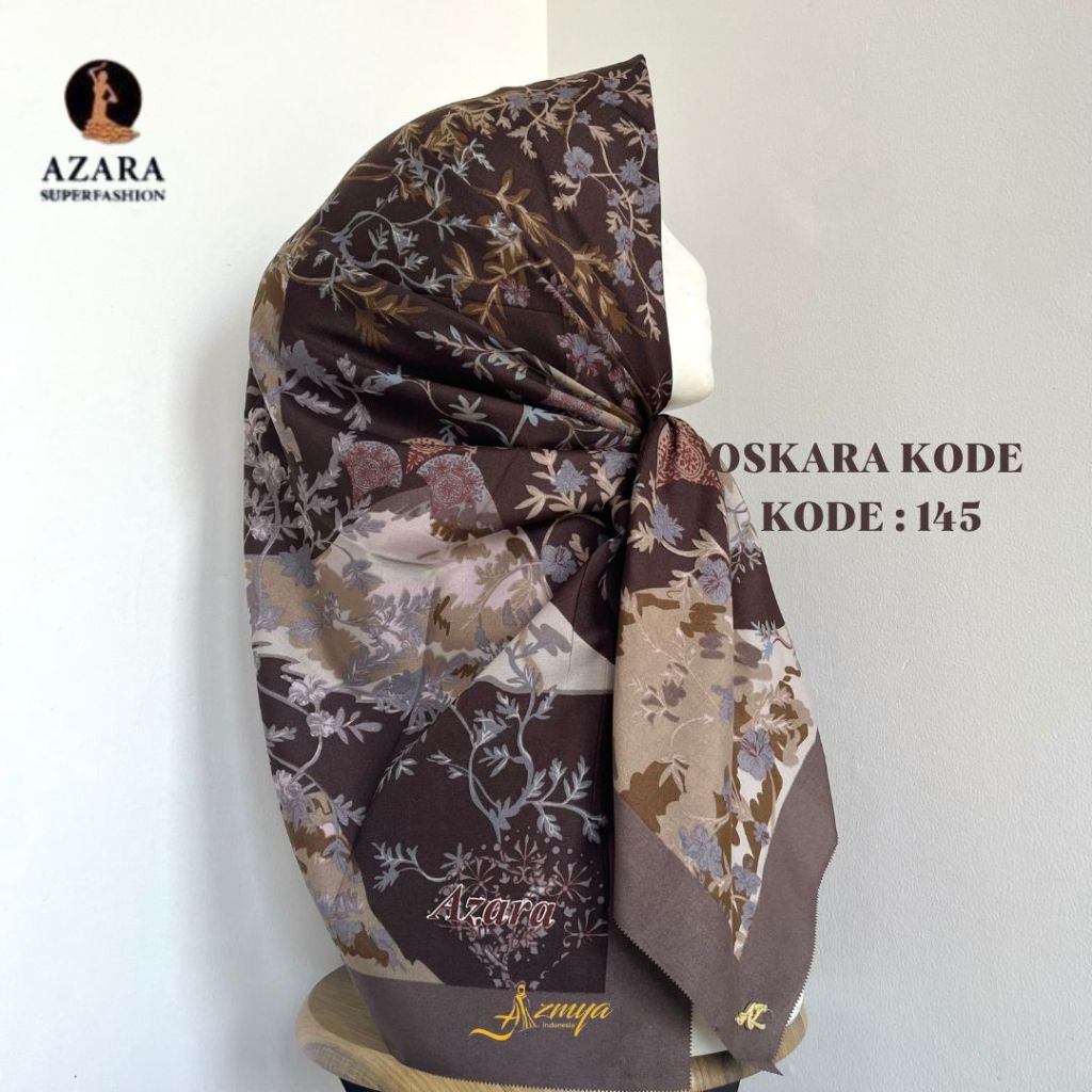 Jual Azara Motif part 1 Scarf Kerudung Hijab Segi Empat (Voal Motif ...