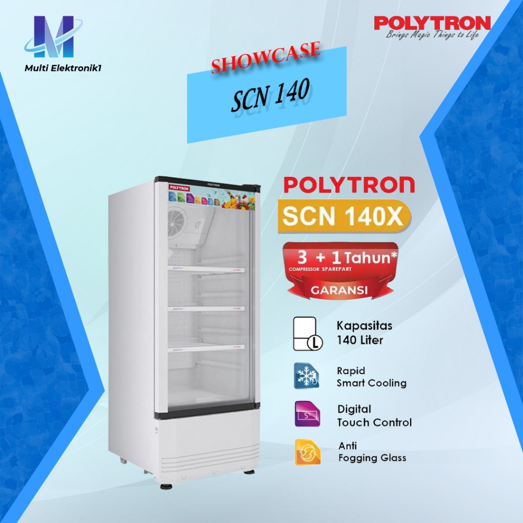 Jual POLYTRON Showcase 140 Litres SCN 140X | Shopee Indonesia