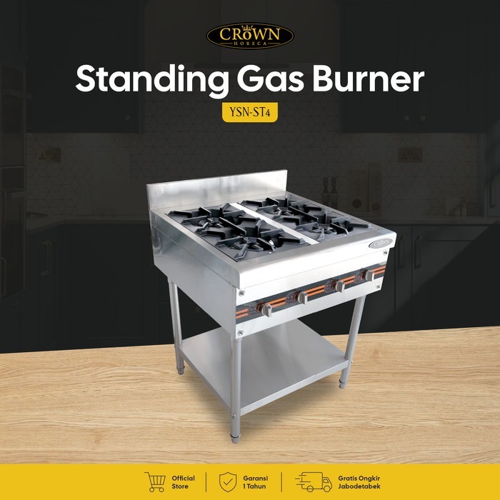 Jual CROWN Cooking Stove 4 Burner YSN-ST4 - GARANSI RESMI | Shopee ...