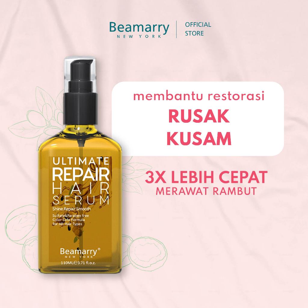 Jual Beamarry Hair Care | Hair Serum Ultimate Repair 110ml | Shine and ...