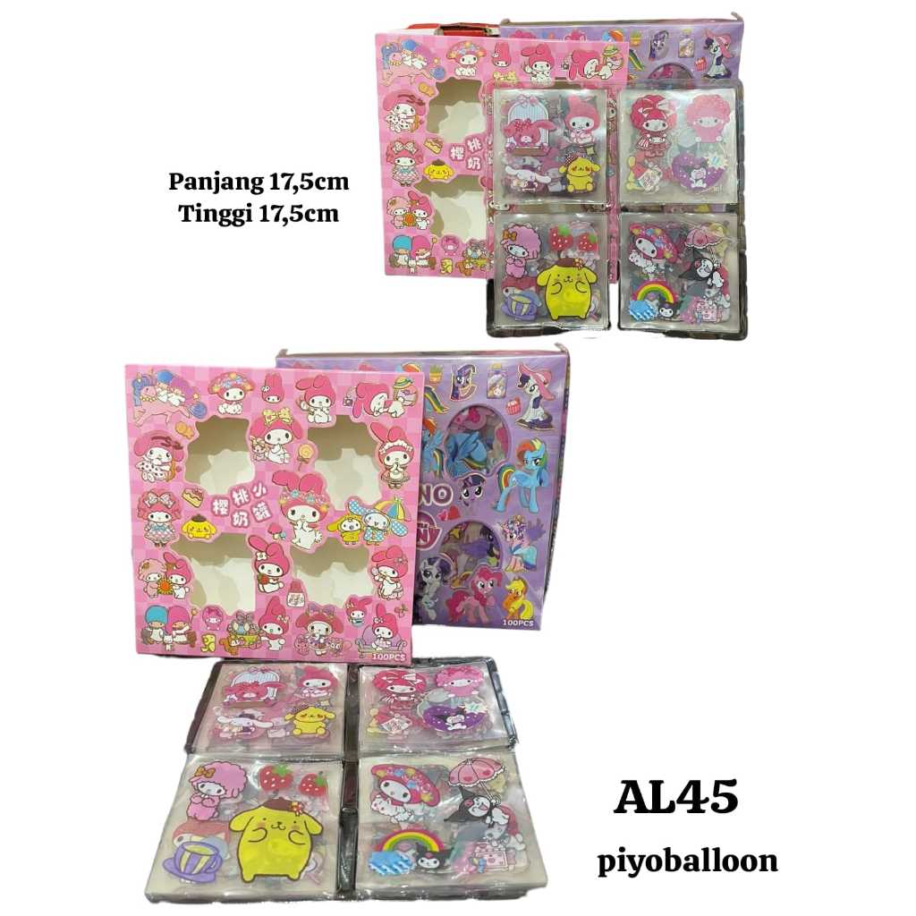 Jual Sticker Karakter 1 box isi 100 lembar | Shopee Indonesia