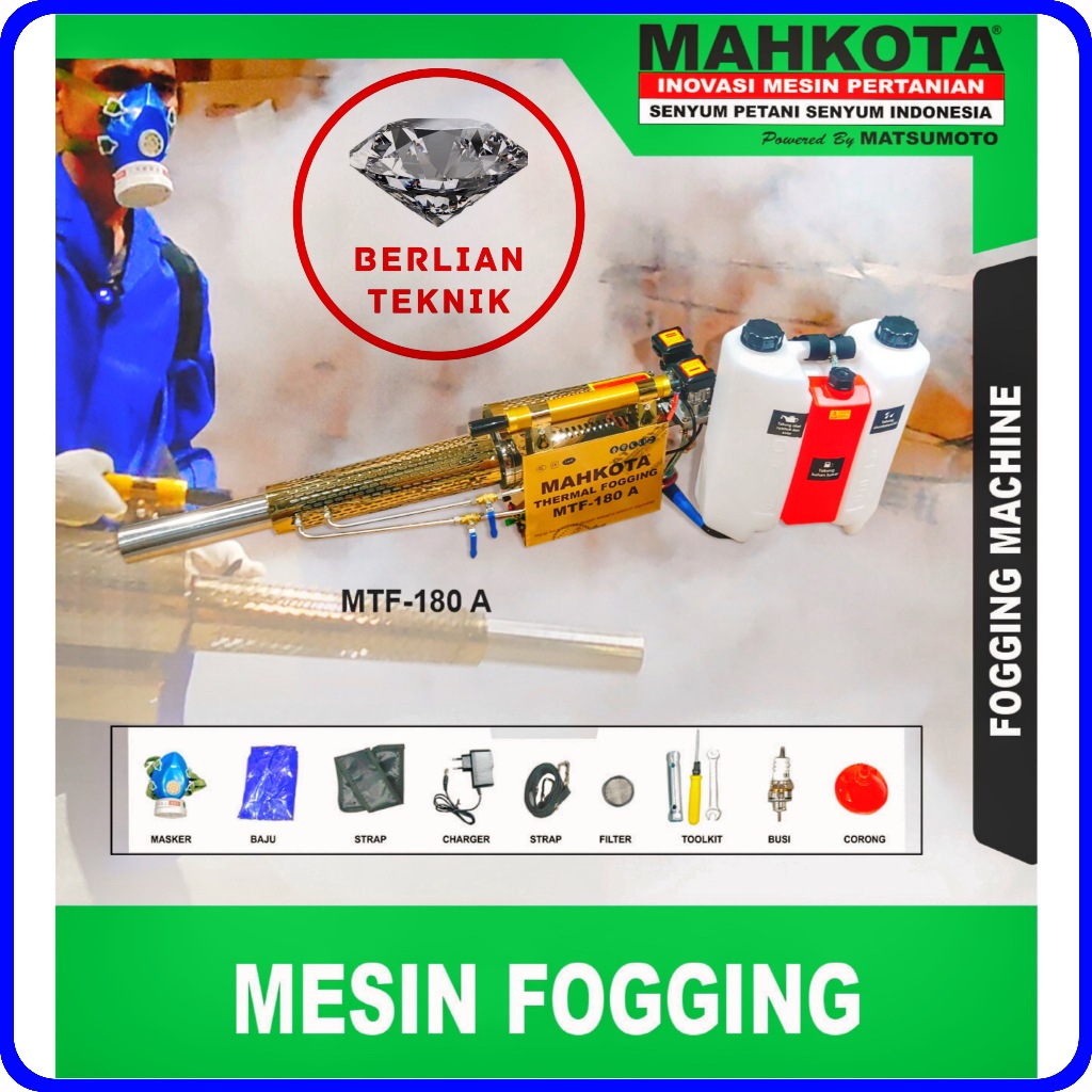 Jual Mesin Fogging Thermal Fogger Machine with Tank Mahkota MTF 180 A ...