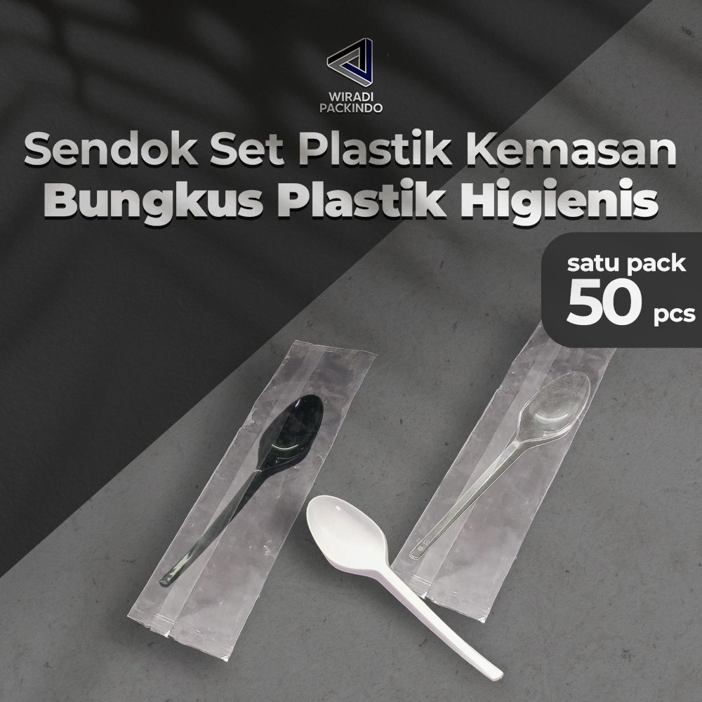 Jual Set Sendok Plastik Kemasan / Sendok Makan Higienis Bungkus Plastik ...