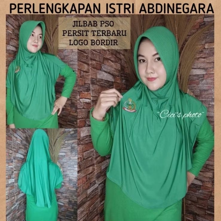 Jual JILBAB PSO PERSIT LOGO TERBARU SESUAI MUPUS ( bahan spandek sutra ...