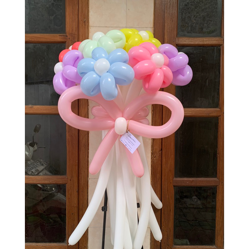 Jual BUKET BALON BUNGA DAISY tangkai panjang / buket balon malang ...