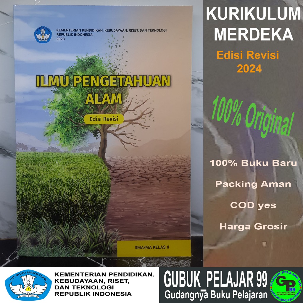 Jual Buku Paket Siswa ILMU PENGETAHUAN ALAM (IPA) Untuk Kelas 10 SMA/MA Kurikulum MERDEKA ...