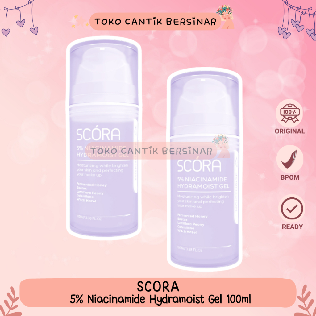 Jual SCORA 5% Niacinamide Hydramoist Gel 100ml Pelembab Wajah Moisturizer Moist Hydra Skora Make ...