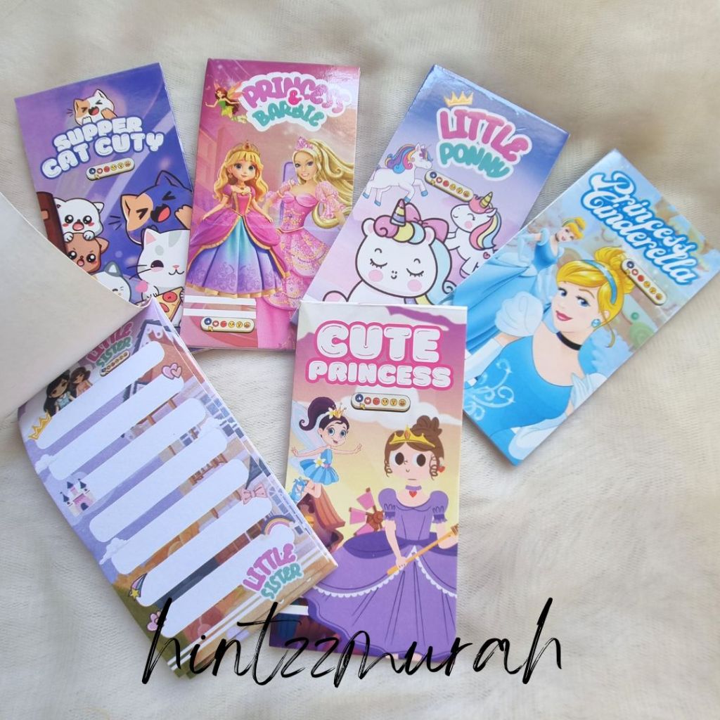 Jual Mini Memo Lucu Sticky Notes Label Karakter Anak Anak / Note Book ...