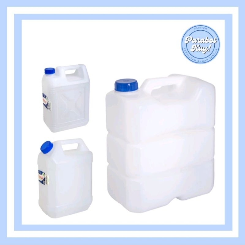 Jual Jerigen Indigo 2L 5L / Square Jerrycan / Dirigen Plastik Dengan ...