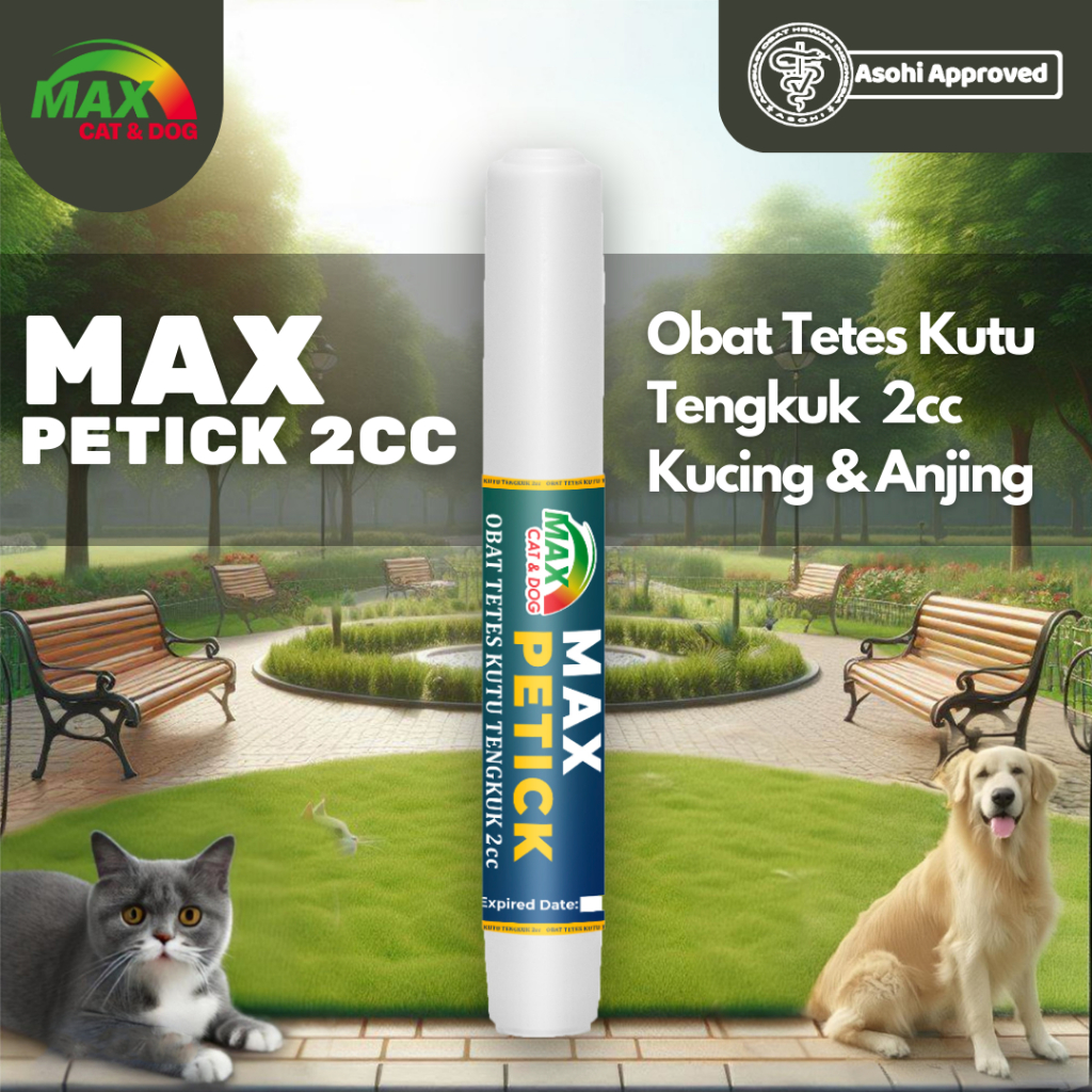 Jual Max Petick 2cc | Obat Tetes Kutu Kemasan Pipet Kucing & Anjing ...