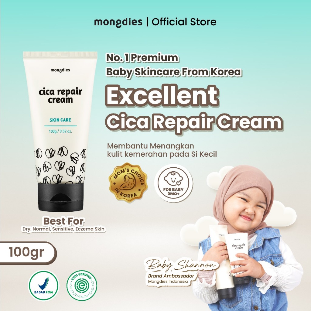 Jual MONGDIES EXCELLENT CICA REPAIR CREAM 100gr - Krim Perawatan Eksim ...