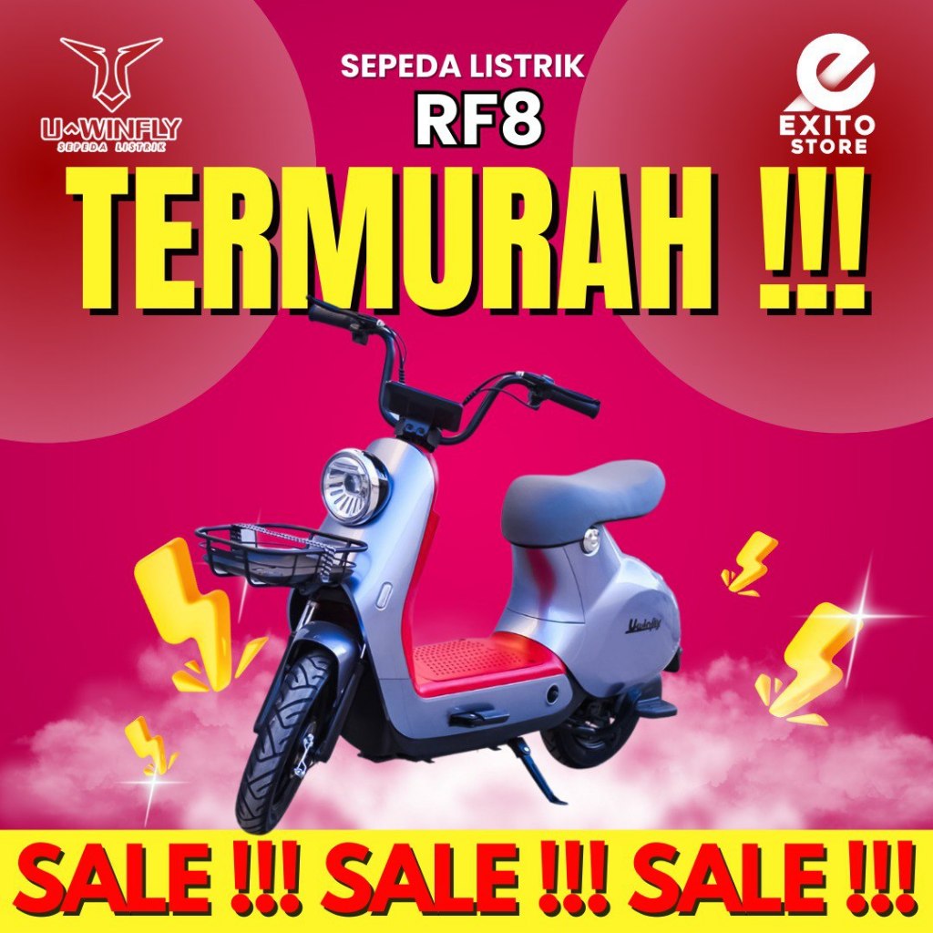 Jual SEPEDA LISTRIK MOTOR LISTRIK RF 8 RF8 REDFISH 8 REDFISH8 UWINFLY | Shopee Indonesia