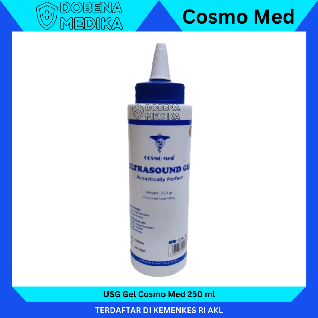 Jual Cosmo Med USG Gel Ultrasound Transmission Jelly Doppler 250 ml ...