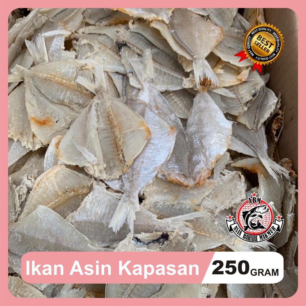 Jual Ikan Asin Kapasan Tulang Super Kapasan Semi Asin 250 Gr | Shopee ...