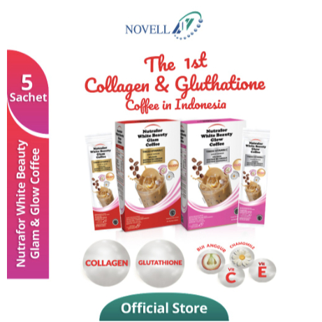 Jual Nutrafor White Beauty Glow/Glam Coffee (1box/5sachet)- Minuman ...