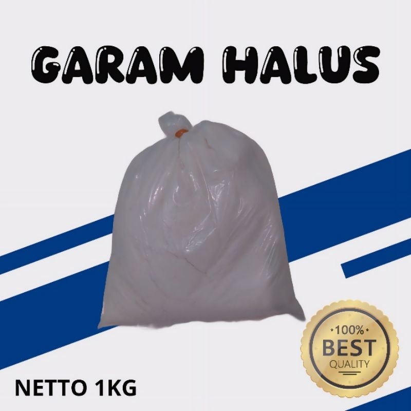 Jual garam halus putih/nacl/garam sabun 1 kg | Shopee Indonesia