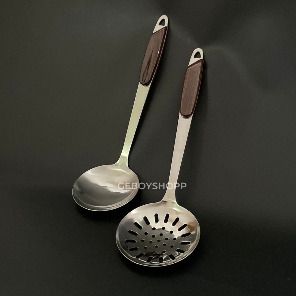 Jual Irus / Sendok Sup Sayur / Centong Sayur Stainless Steel Gg Cokelat ...