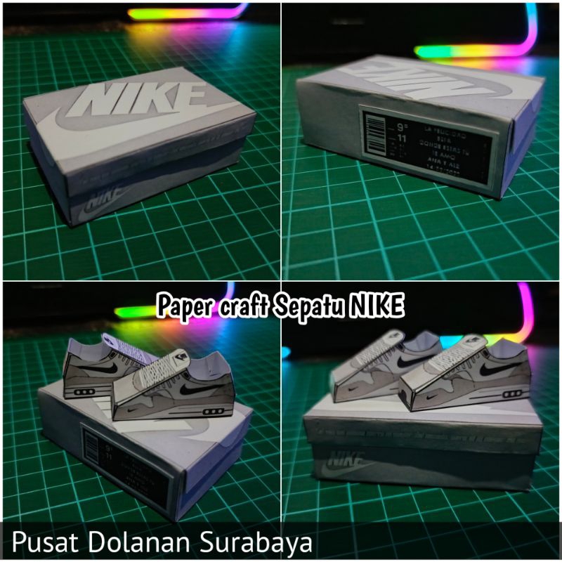 Jual PAPER CRAFT DIY Sepatu Nike lengkap dengan box | Shopee Indonesia