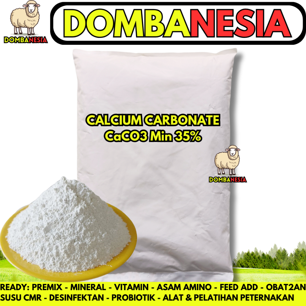Jual CALCIUM CARBONATE 1KG - Kalsium CaCO3 Feed Grade - Kalsium Ayam ...