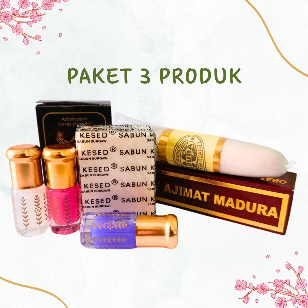 Jual Paket 3 Produk Perawatan Tongkat Ajimat Madura Sabun Melody Kesed ...