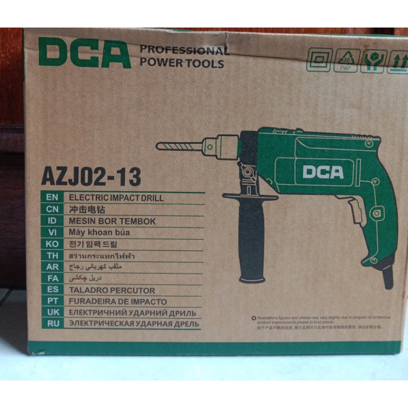 Jual DCA AZJ 02-13 Impact drill variable steel mesin bor tangan listrik 13 MM | Shopee Indonesia