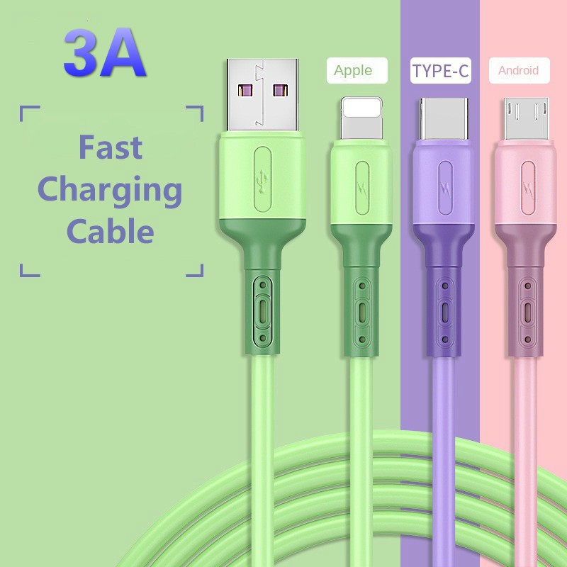 Jual Kabel Data 3A Turbo Support Super Fast Charging 1Meter Usb Type C ...