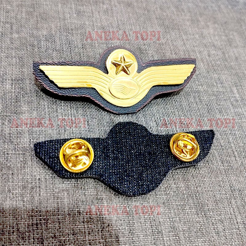 Jual Pin Wing Pilot Pesawat Lencana Pilot Garuda Bintang 1 Pin Pilot ...