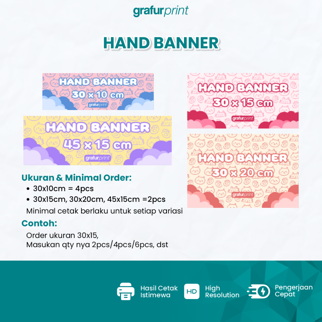 Jual Cetak Hand Banner Handbanner Waterproof | Shopee Indonesia