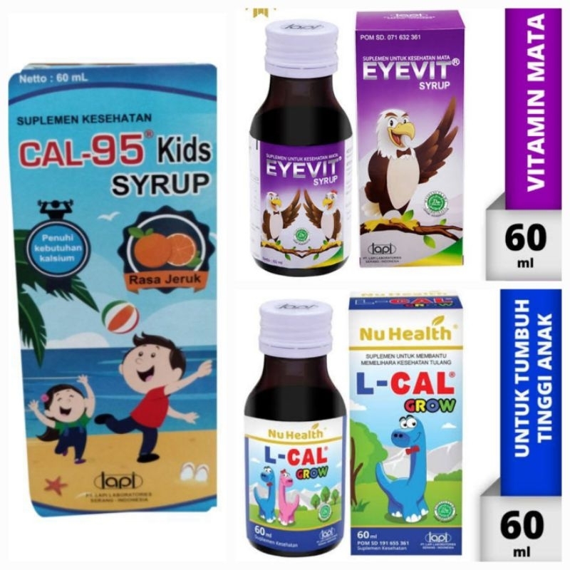 Jual *BONUS SENDOK LCAL* EyeVit Syrup 60ml - Eye Vitamin Sirup Kids ...