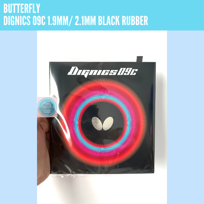 Jual Butterfly Dignics 09C 1.9mm/ 2.1mm Black Rubber Karet Pingpong Table Tennis JAPAN | Shopee ...
