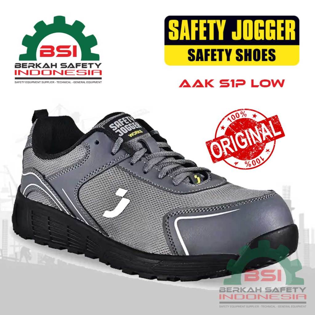 Jual Sepatu Safety Jogger AAK Low S1P Grey 100% original - Sepatu Jogger - Sepatu Safety Jogger ...