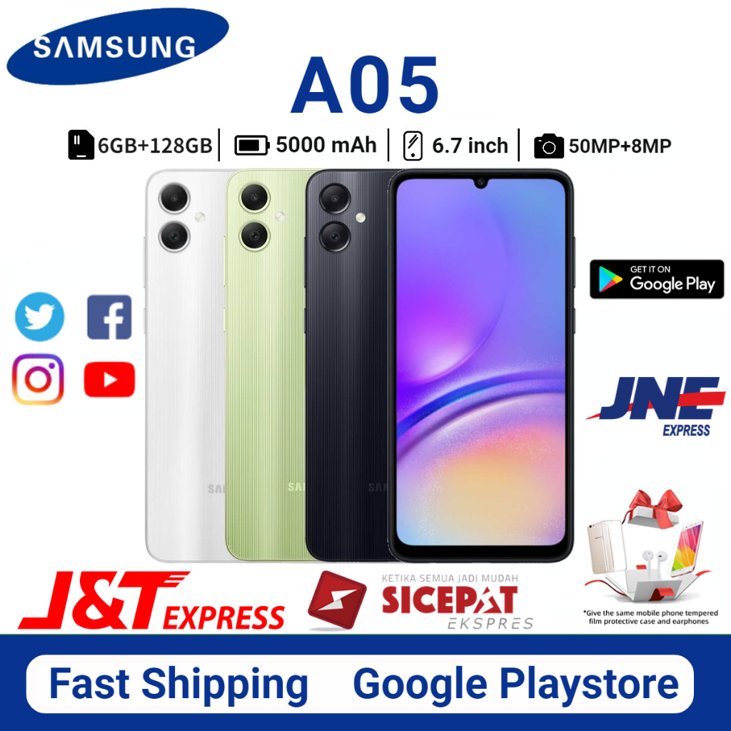 Jual HP Samsung Galaxy A05 Hp terbaru 2024 ram 6/128GB,6.7 inches ...