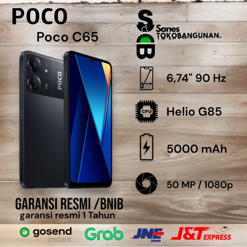 Jual Poco C65 6+6/128 Gb Baru Segel Box Garansi resmi 15 Bulan | Shopee ...