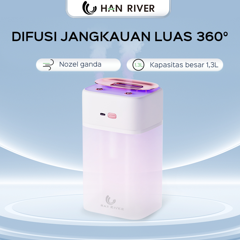 Jual HAN RIVER Humidifier 1.3L Large Capacity Diffuser Aromatherapy ...