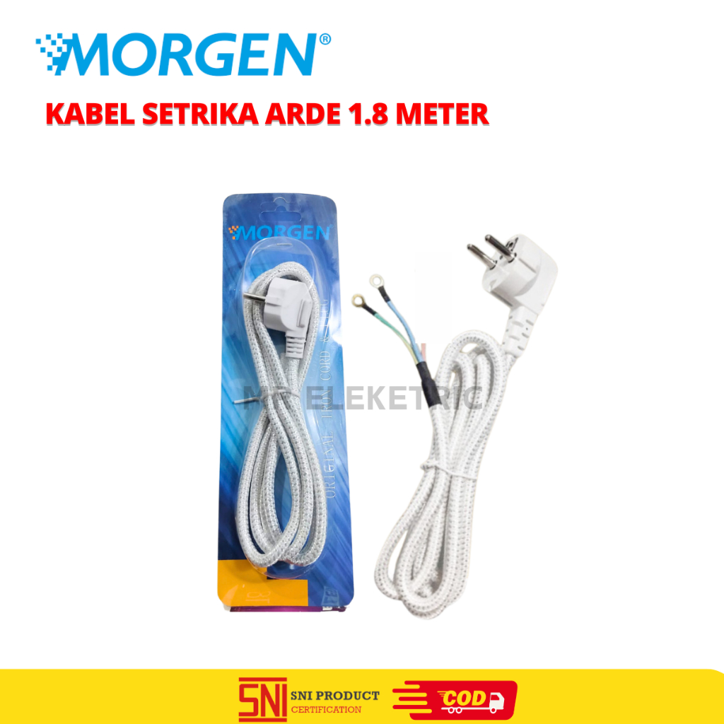 Jual KABEL SETRIKA ARDE MORGEN 1,8meter SETERIKA KABEL UNIVERSAL ISI 2 ...