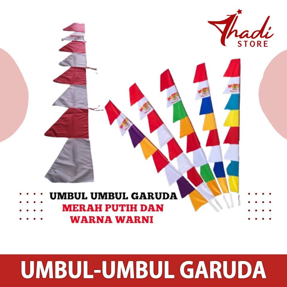 Jual Bendera Umbul Umbul Garuda Merah Putih, Umbul Umbul Warna Warni | Shopee Indonesia
