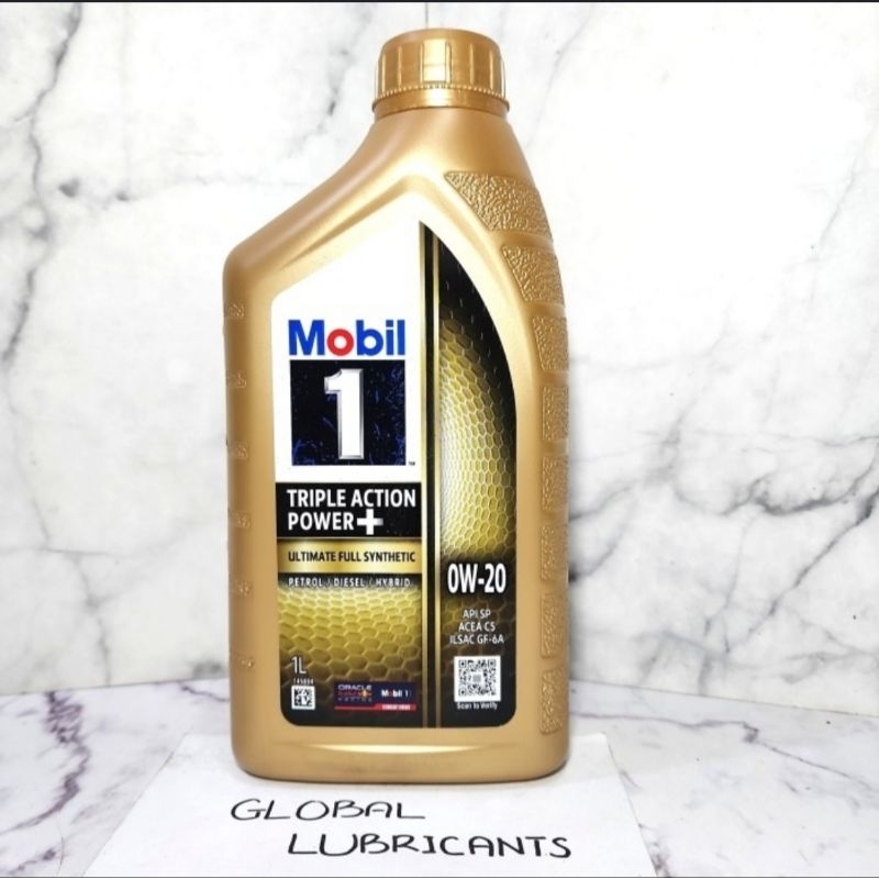 Jual Mobil 1 Triple Action Power+ 0W-20 1 Liter (ULTIMATE Full/ Fully ...