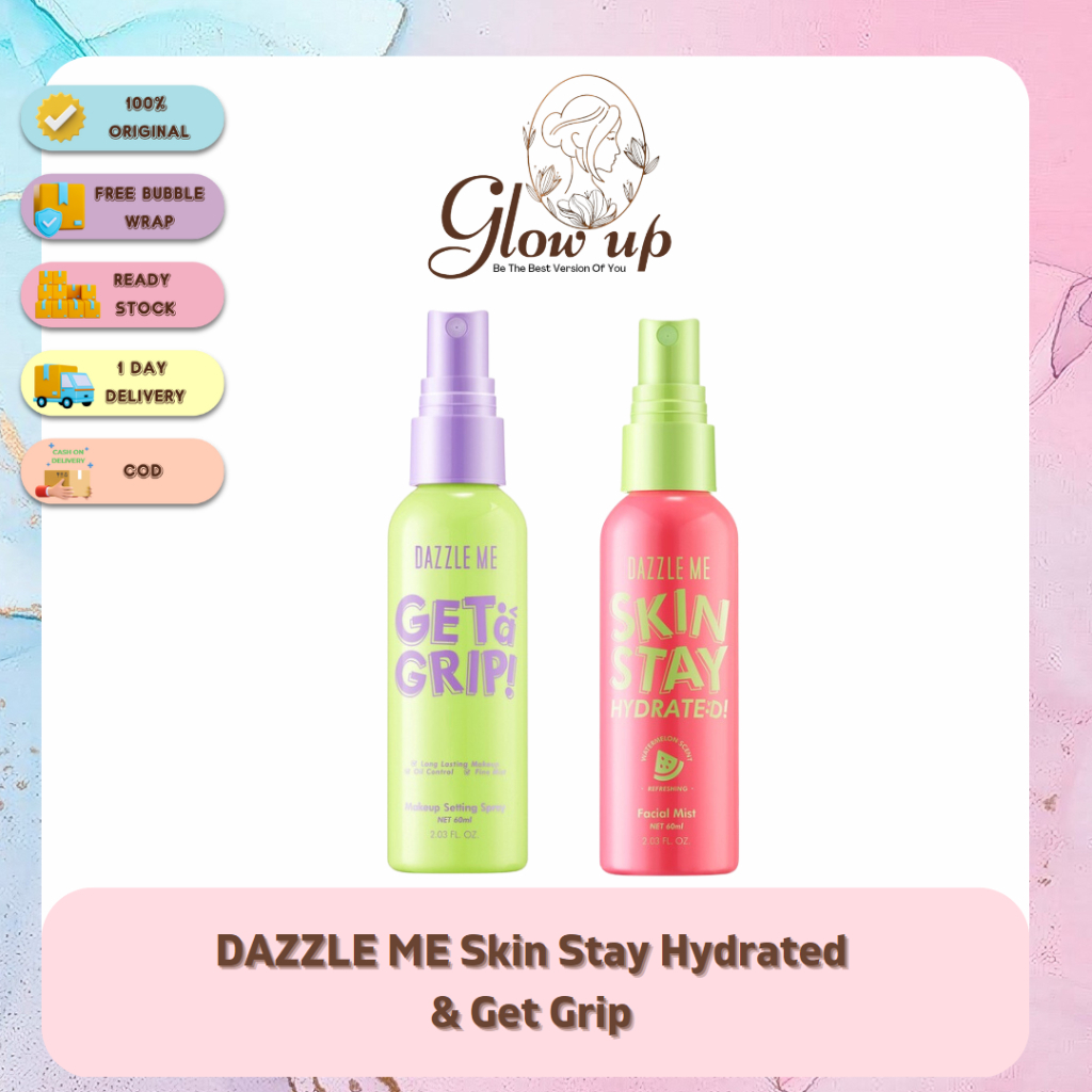 Jual DAZZLE ME SKIN STAY HYDRATED - SETTING SPRAY GET A GRIP | Shopee ...