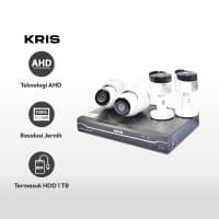 Jual Kris Set 4 Pcs Kamera Cctv Ahd 2mp 8 Channel Dengan Dvr & Hdd 1tb | Shopee Indonesia