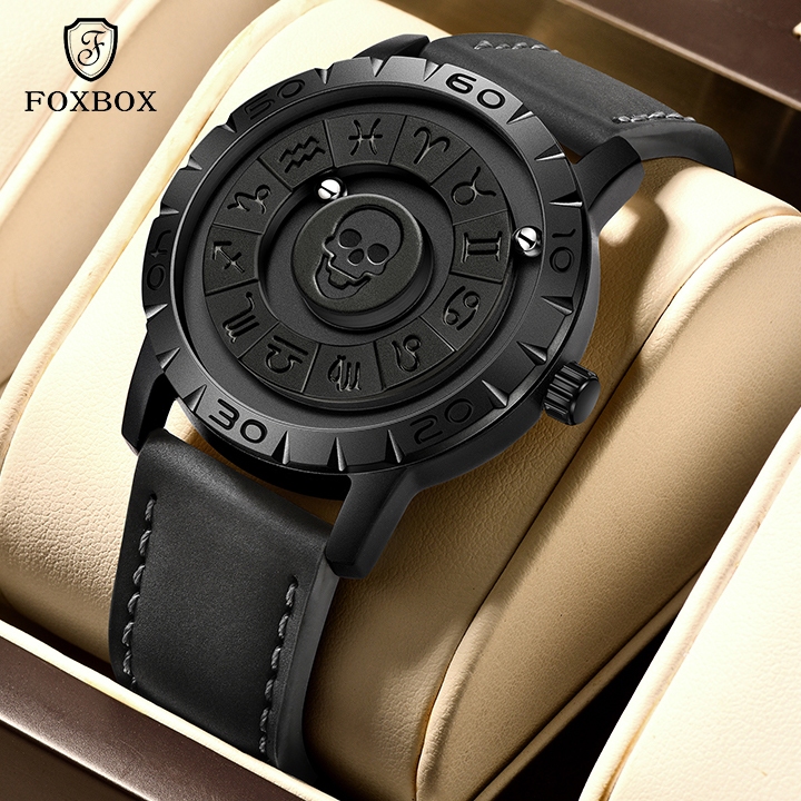 Jual LIGE x FOXBOX Jam Tangan Tahan Air Pria Tali Baja Tahan Karat Manik-manik Bergulir Kekuatan ...