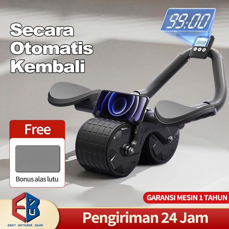 Jual Ab Roller Double Wheel Ab Wheel Alat Latihan Otot Perut Abdonimal ...