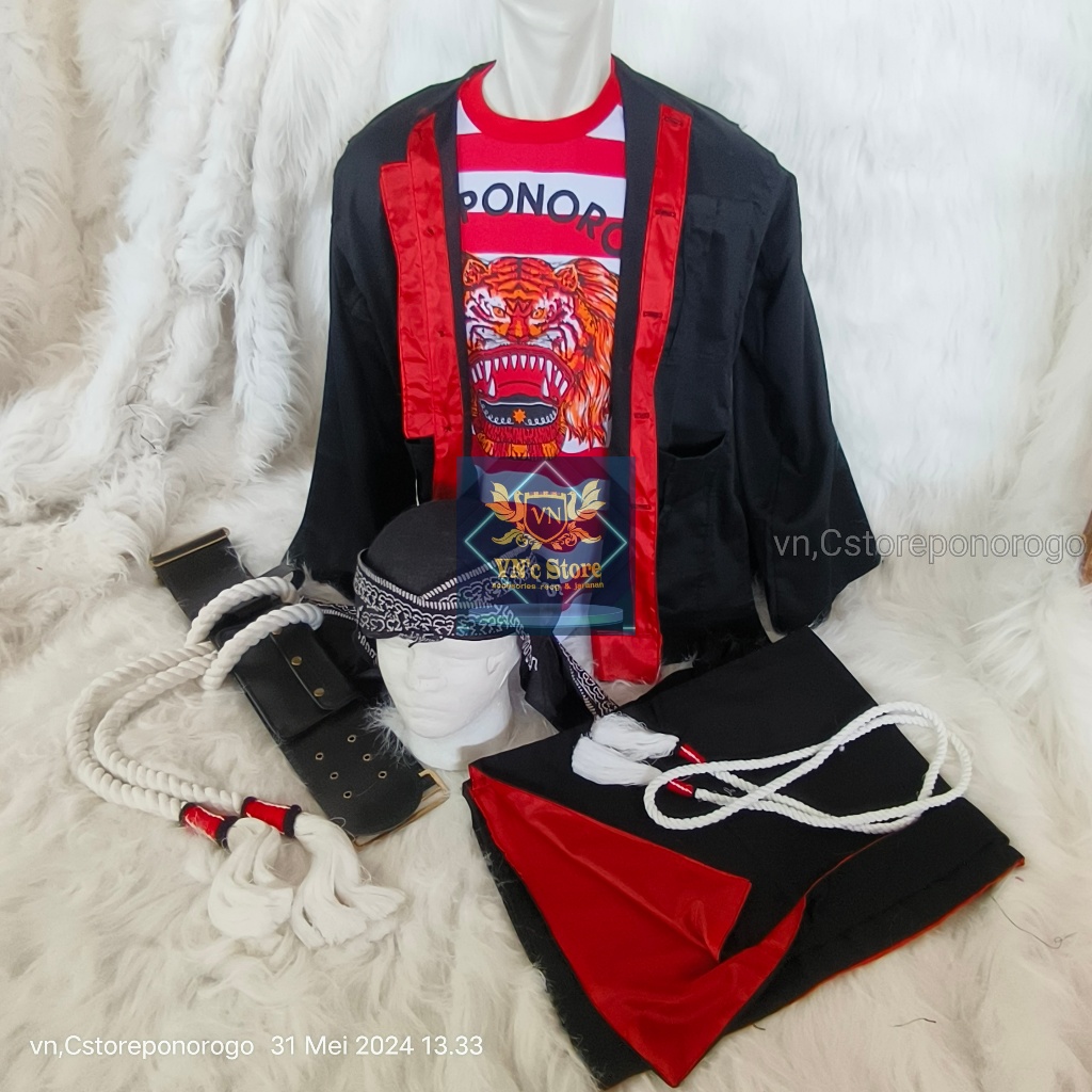 Jual BAJU WAROK KAIN NAGATA FULSET / PENADON / hem bordir reog / baju ...