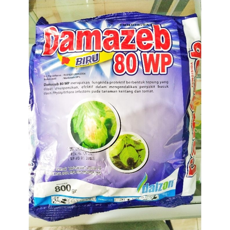Jual DAMAZEB (Biru) 80wp Fungisida isi 800 Gr | Shopee Indonesia