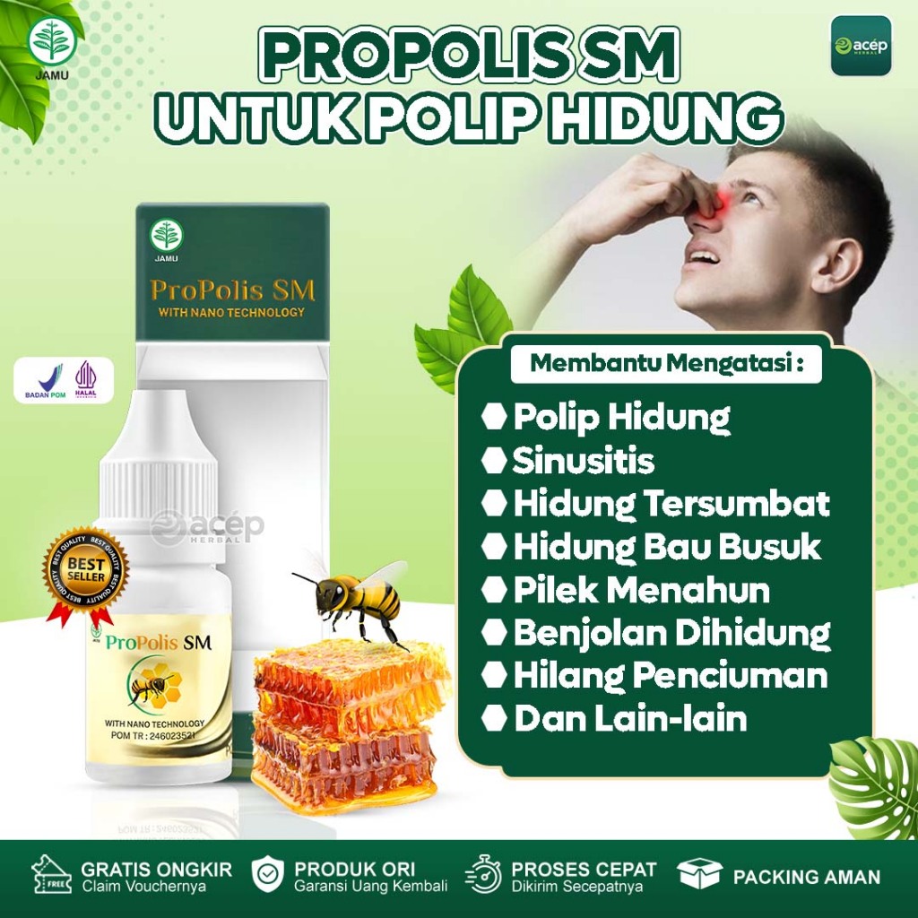 Jual Obat Polip Hidung Sinusitis Menahun Hidung Tersumbat Pilek Anosmia ...