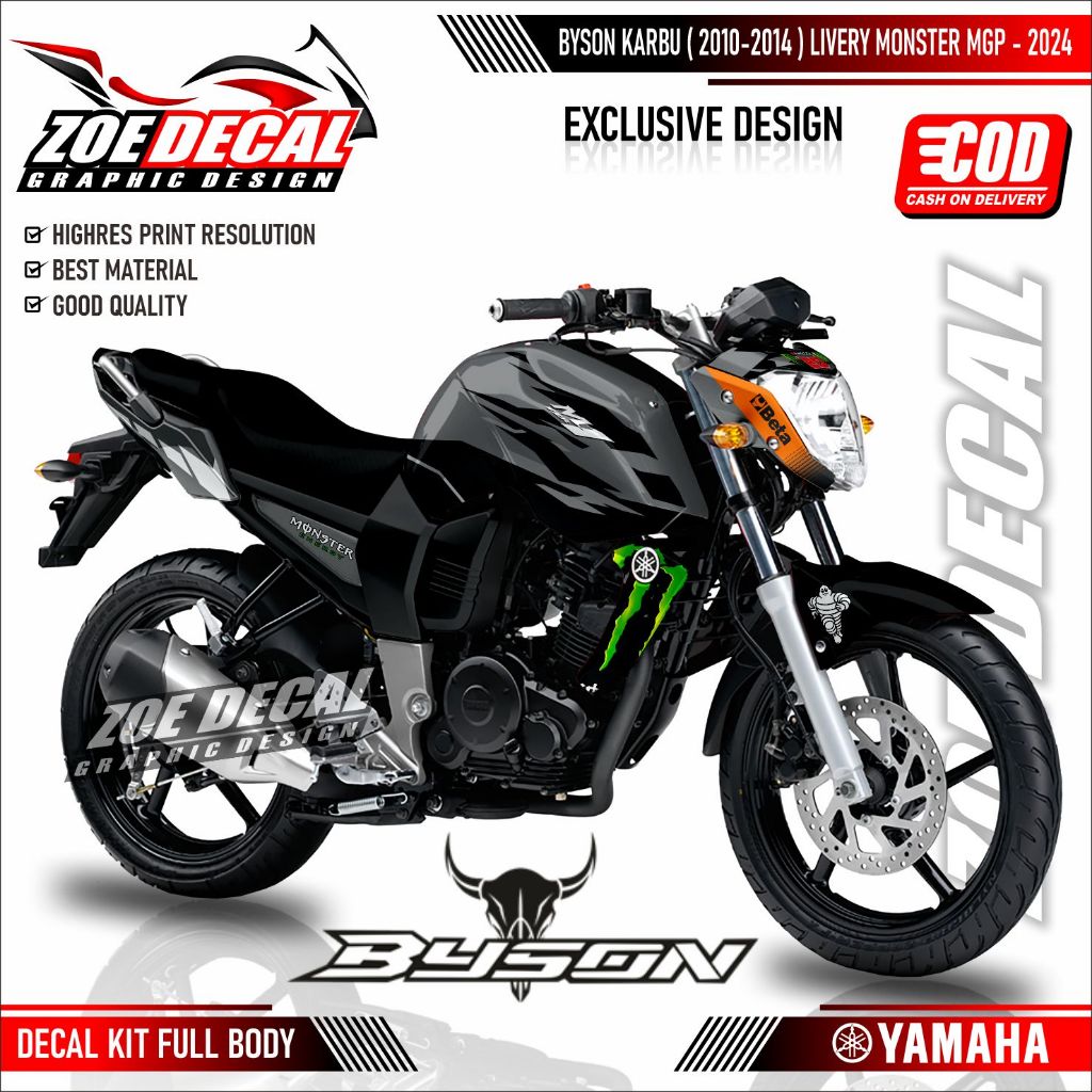 Jual Terbaru Decal Yamaha BYSON KARBU Motif / Livery M.E MGP 2024 ...
