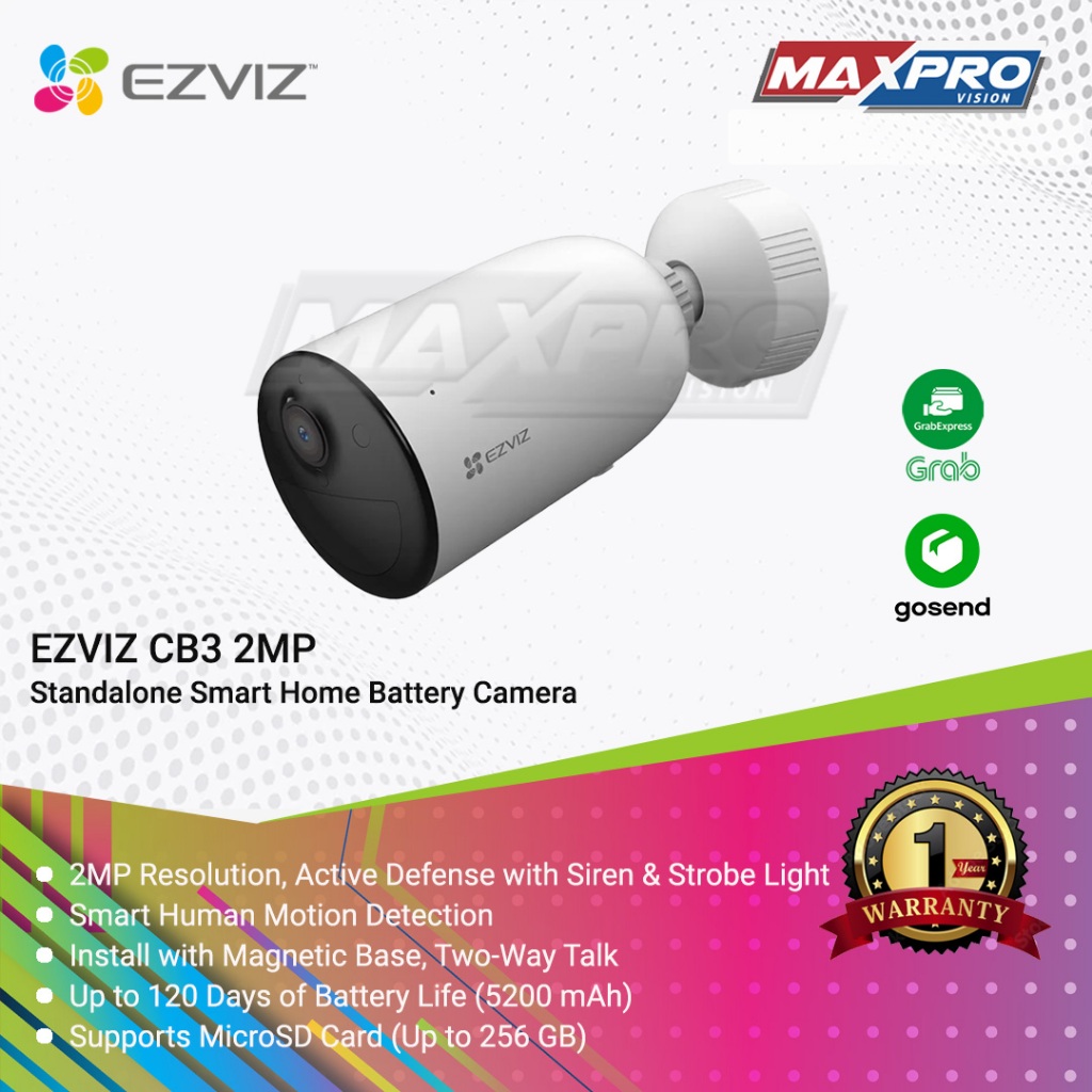 Jual EZVIZ CB3 2MP - IP CAMERA 2MP WIFI SMART HOME BATTERY CAMERA ...