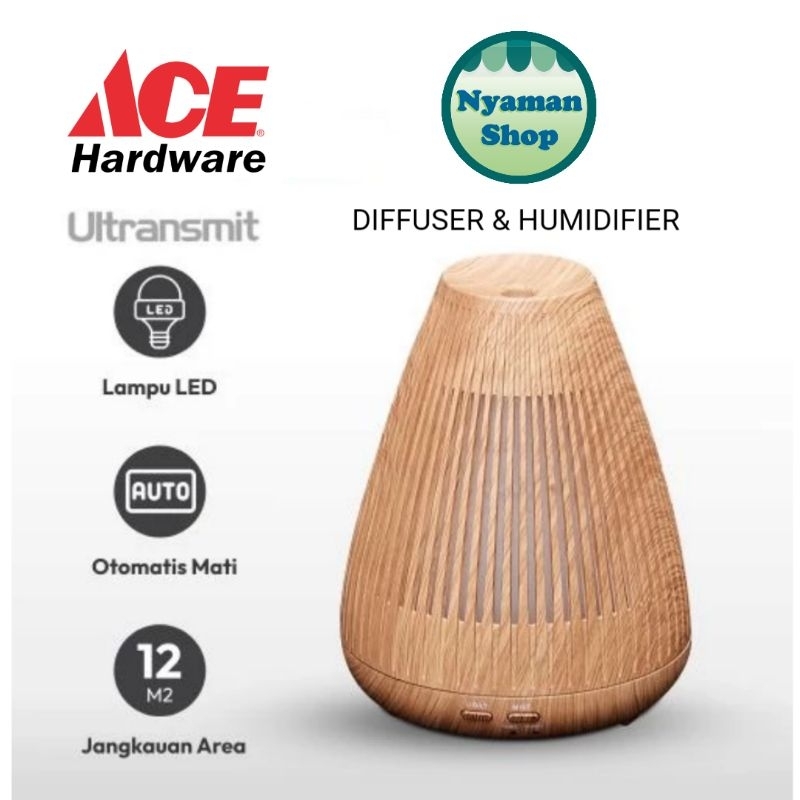Jual ACE 𝗨𝗹𝘁𝗿𝗮𝗻𝘀𝗺𝗶𝘁 - Ultrasonic Diffuser Bambu | Shopee Indonesia