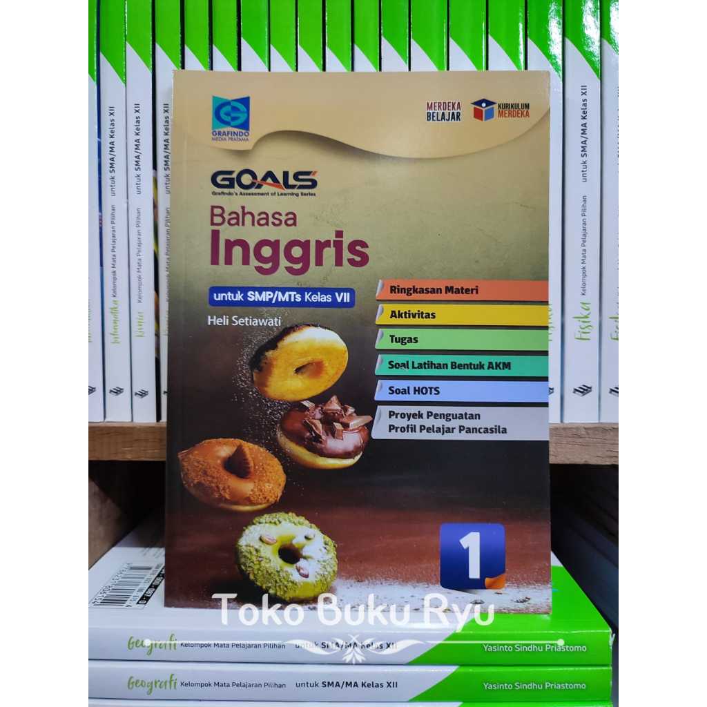 Jual Buku Soal GOALS Bahasa Inggris Kelas VII/1 SMP Kurikulum Merdeka Grafindo | Shopee Indonesia